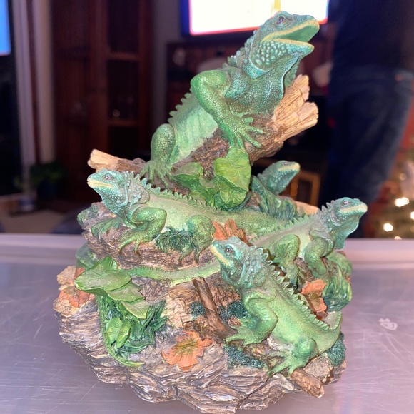 Westland Giftware | Art | Westland Giftware Iguana Rock Music Box ...